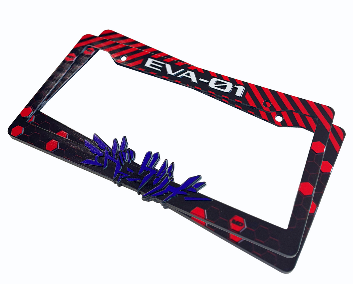 EVA Red License Plate Frame – Modified Decals INC