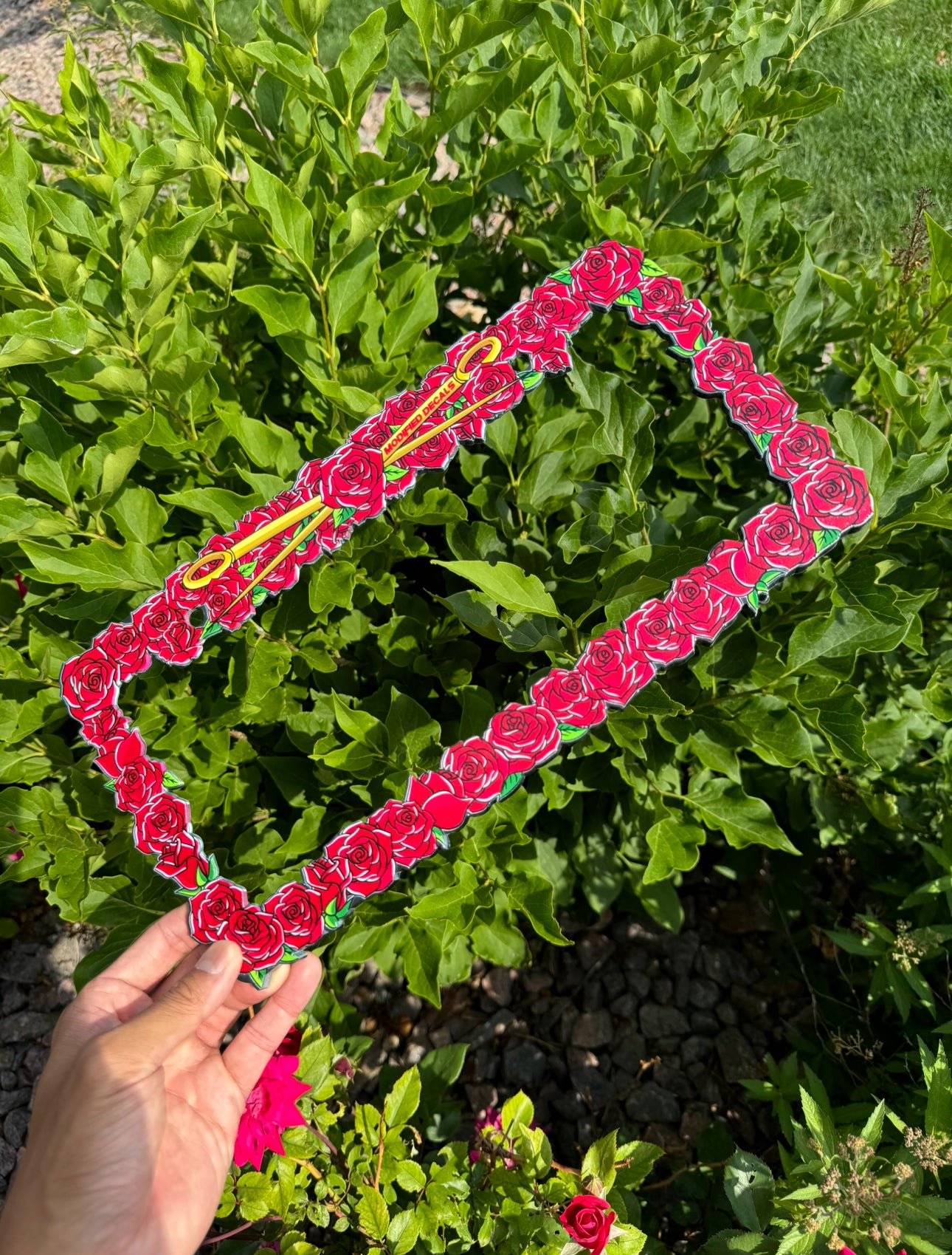 Roses License Plate Frame 🌹 – Modified Decals INC