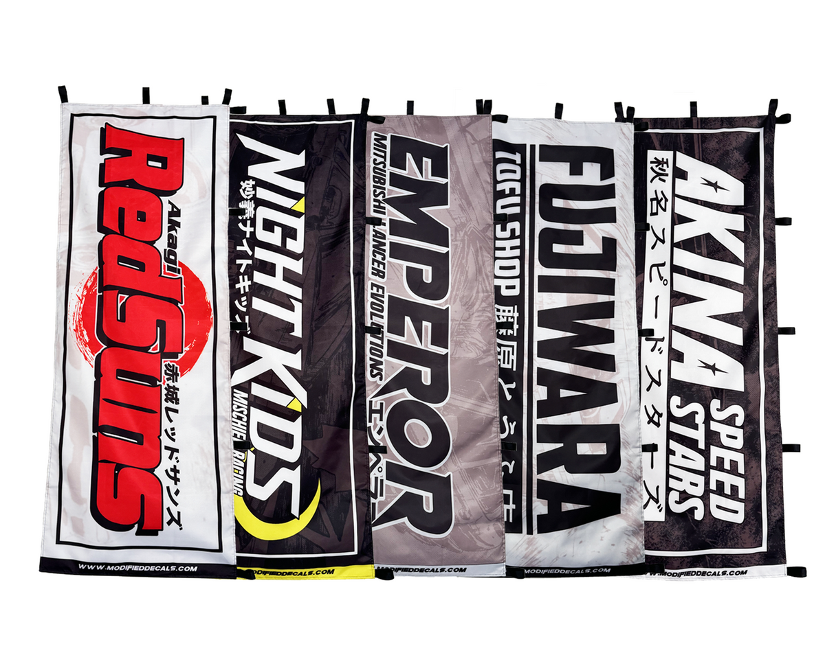 Initial D Nobori Flag Bundle – Modified Decals INC