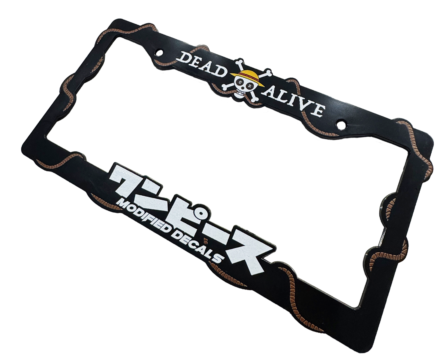 Dead or Alive License Plate Frame – Modified Decals INC