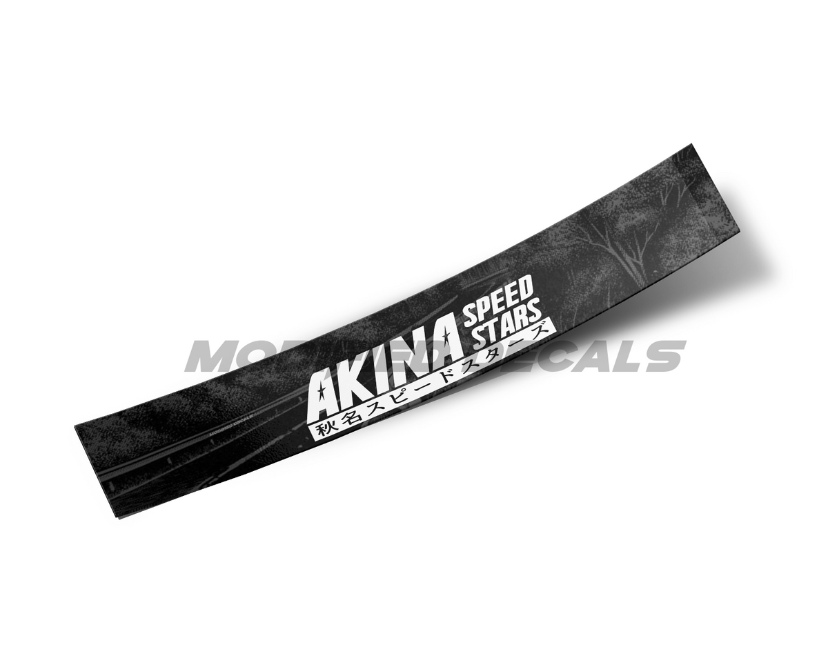 Akina Speed Stars Windshield Banner – Modified Decals INC