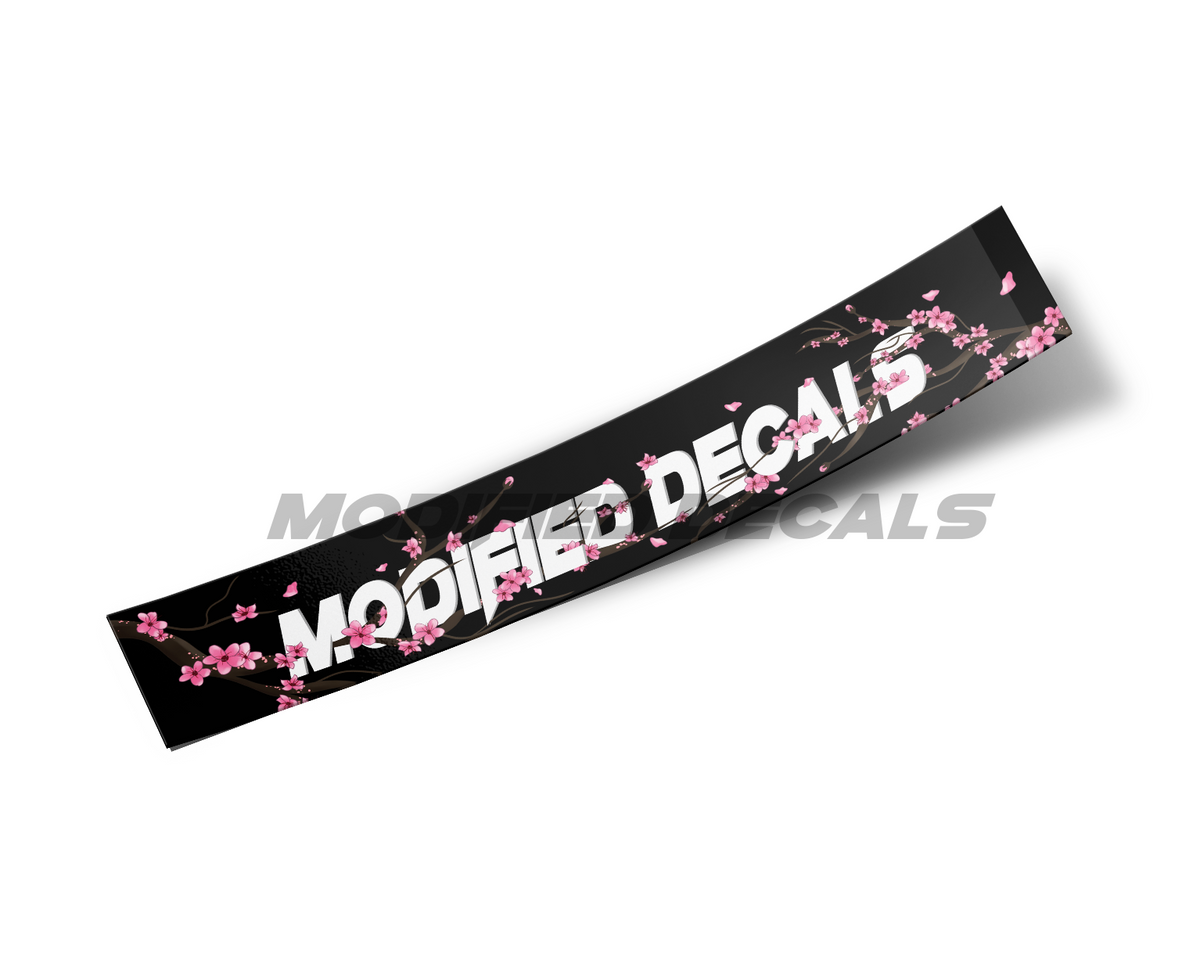 Modified Decals Sakura Windshield Banner – Modified Decals INC