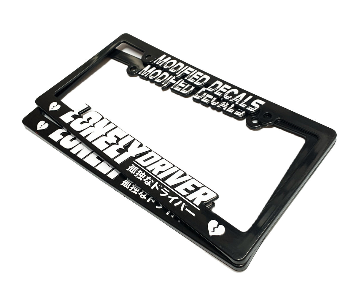 Lonely Driver License Plate Frame – Modified Decals INC