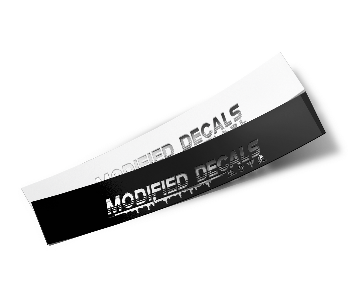 Modified Decals Reverse Cut Out Windshield Banner – Modified Decals INC