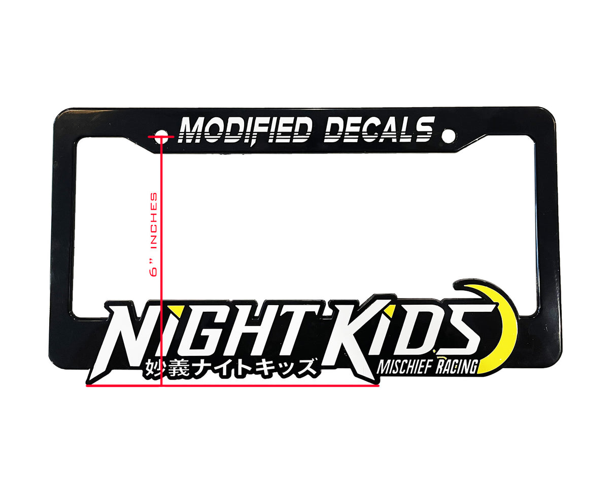 Night Kids License Plate Frame🌙 – Modified Decals INC