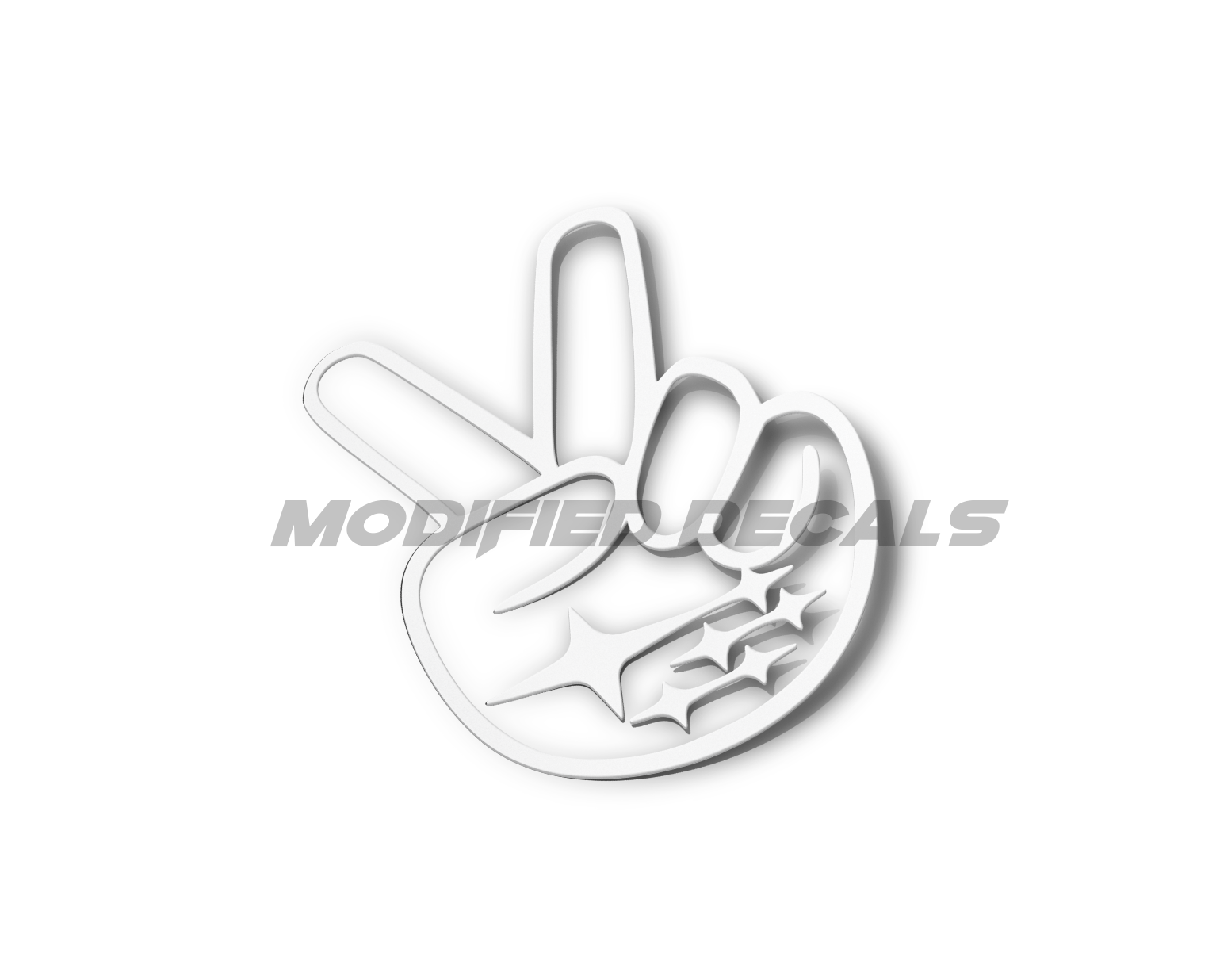 Subie Peace Decal – Modified Decals INC