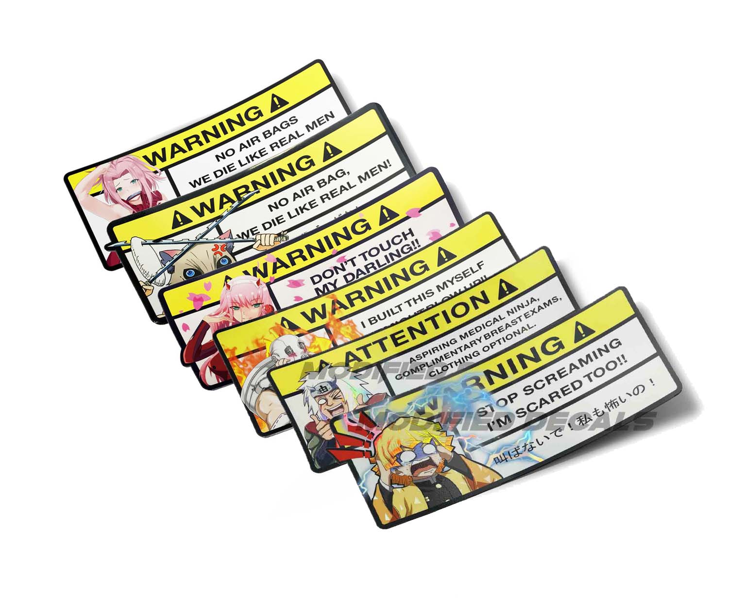 Warning ⚠️ Bundles (6x) – Modified Decals INC