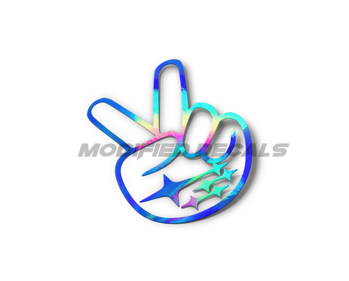 Subie Peace Decal – Modified Decals INC